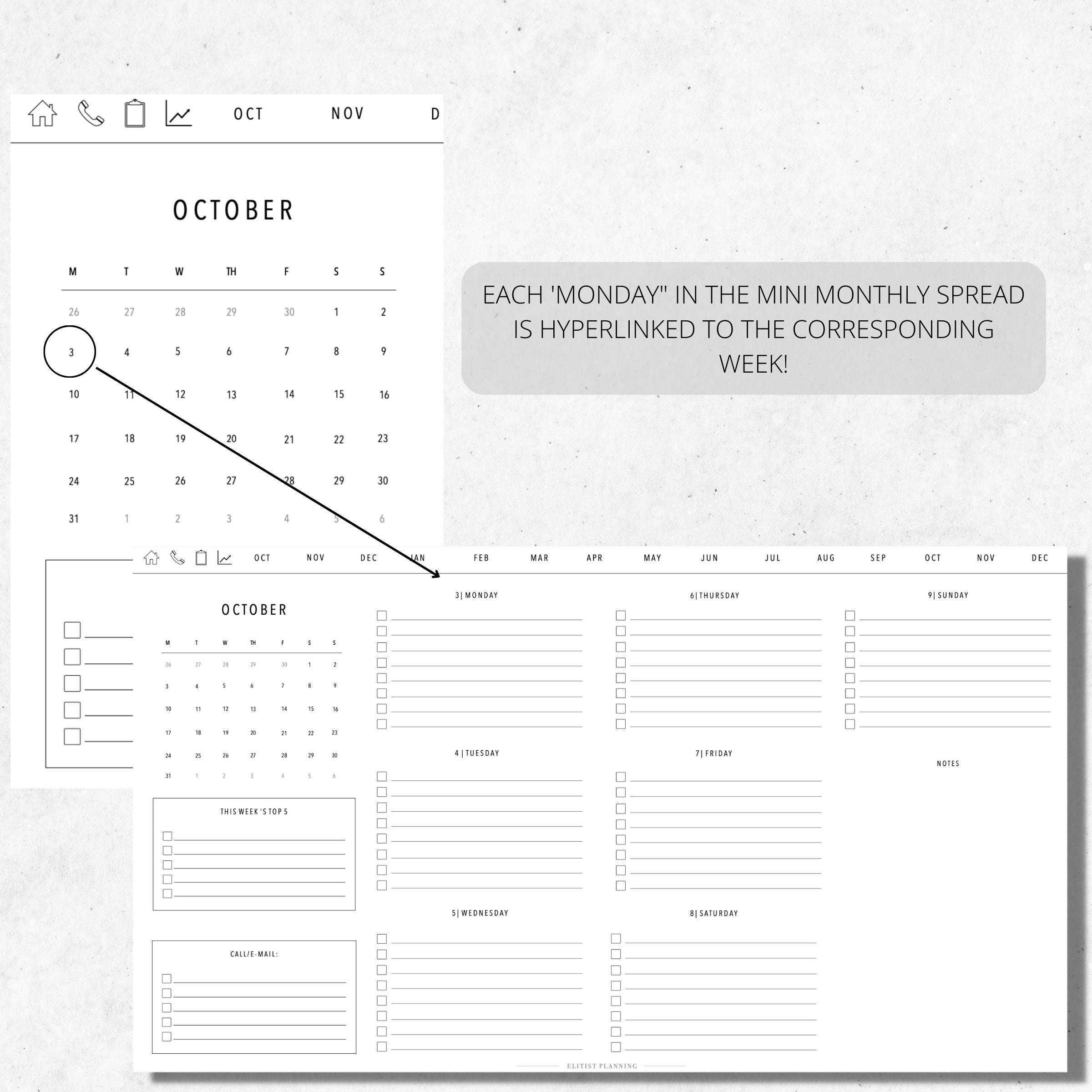 15 Month Deluxe Master Plan Weekly Agenda | Digital Planner | Goodnotes ...