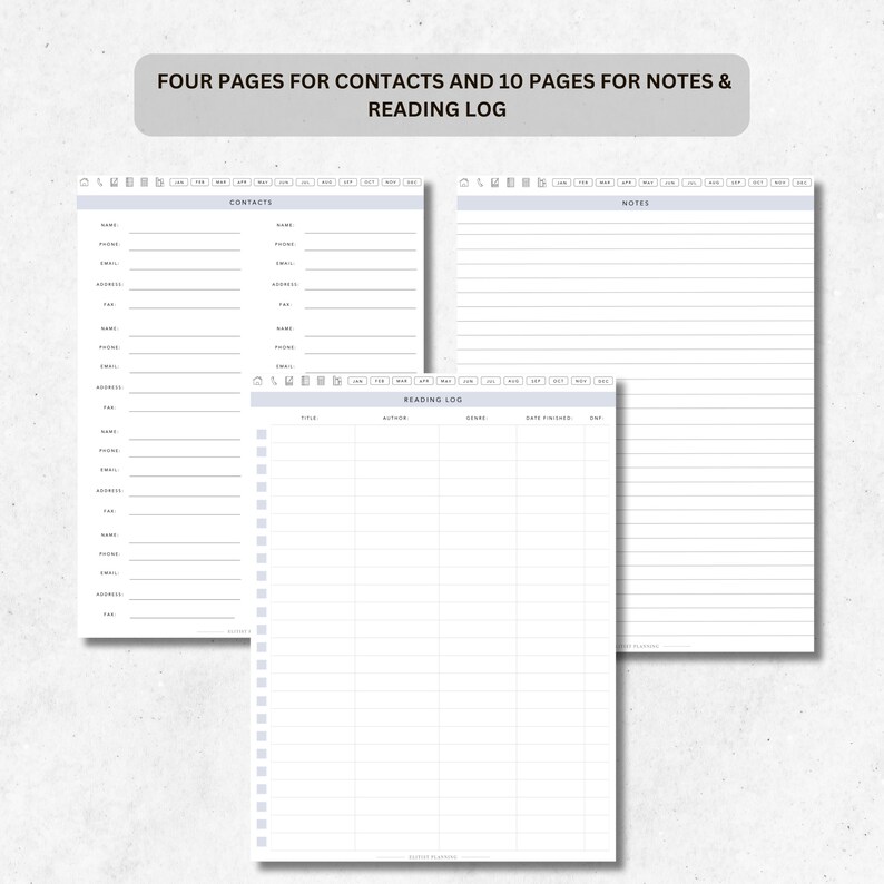 Un-dated Weekly Goodnotes Digital Agenda | Digital Planner | Goodnotes ...
