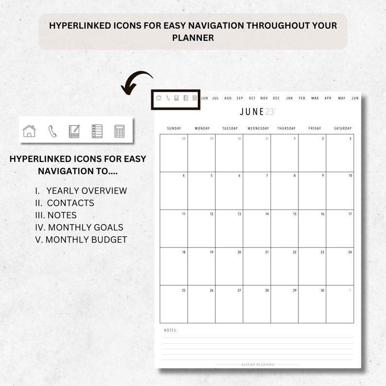 Mid-year Goodnotes Digital Daily Agenda | Digital Planner | Goodnotes ...