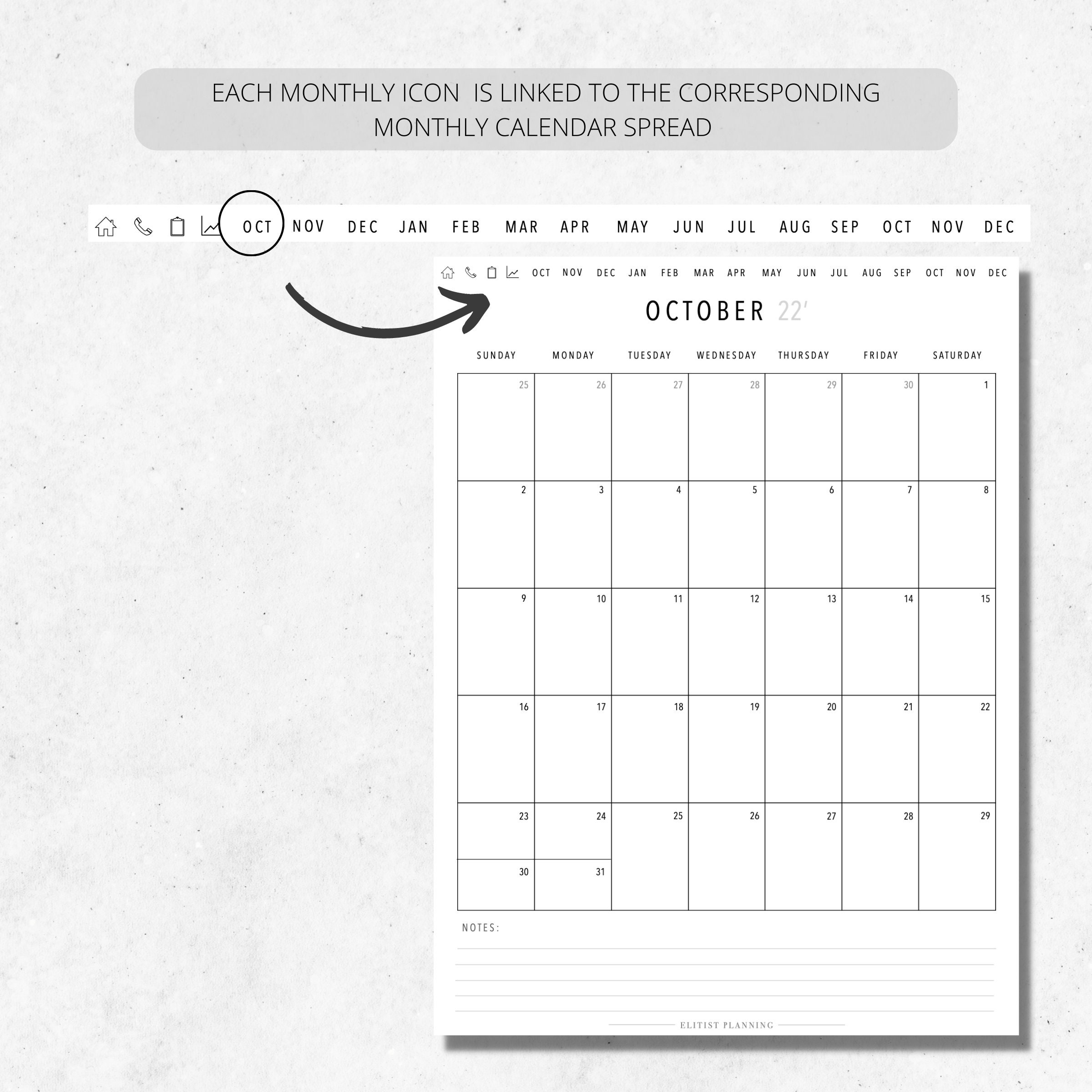 15 Month Deluxe Daily Master Plan | Digital Planner | Daily Agenda ...