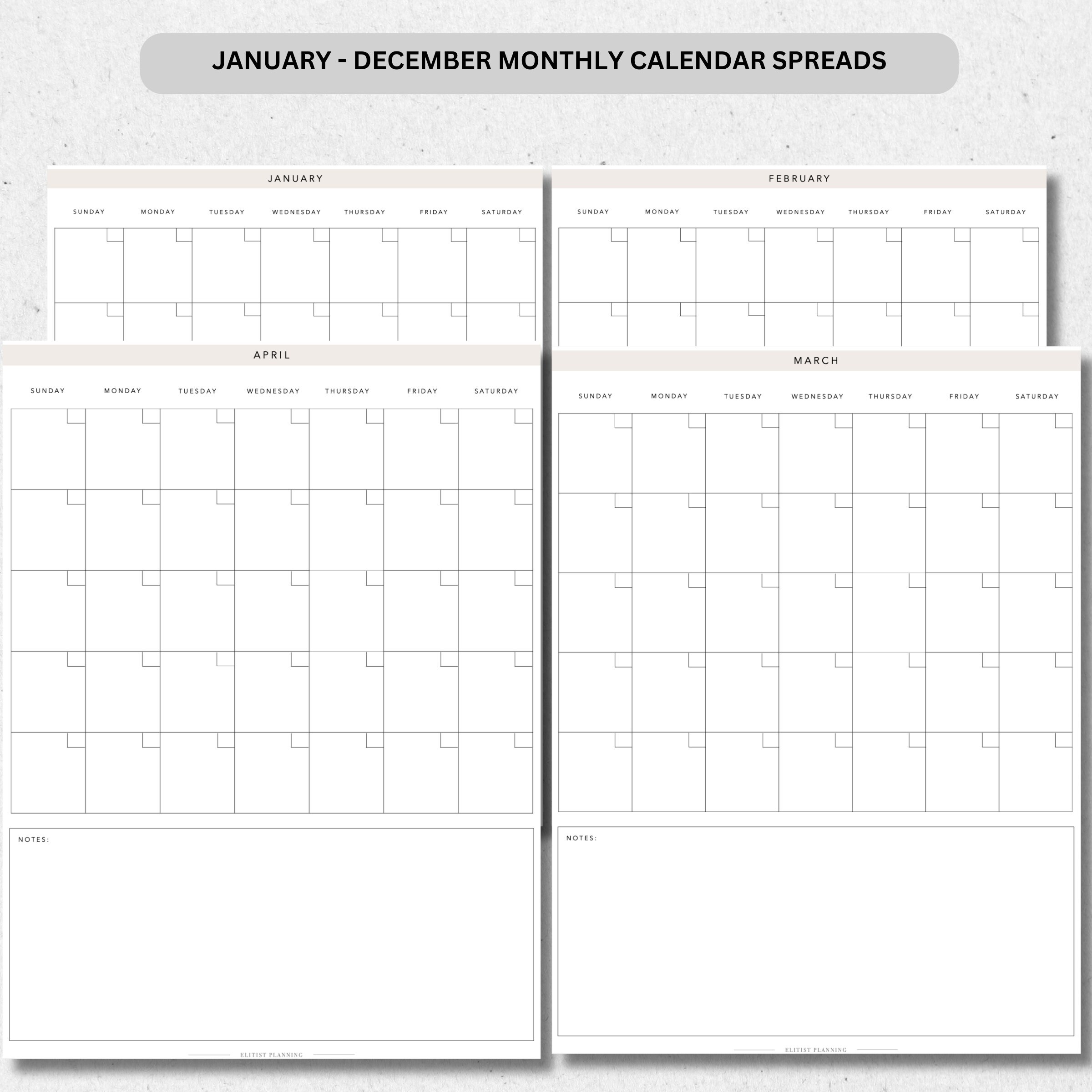 My Yearly Plan | Yearly Planner | Planner Printable Bundle ...