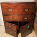 19th C English Officers Regency Campaign Desk Mahogany Brass Secretaire ...