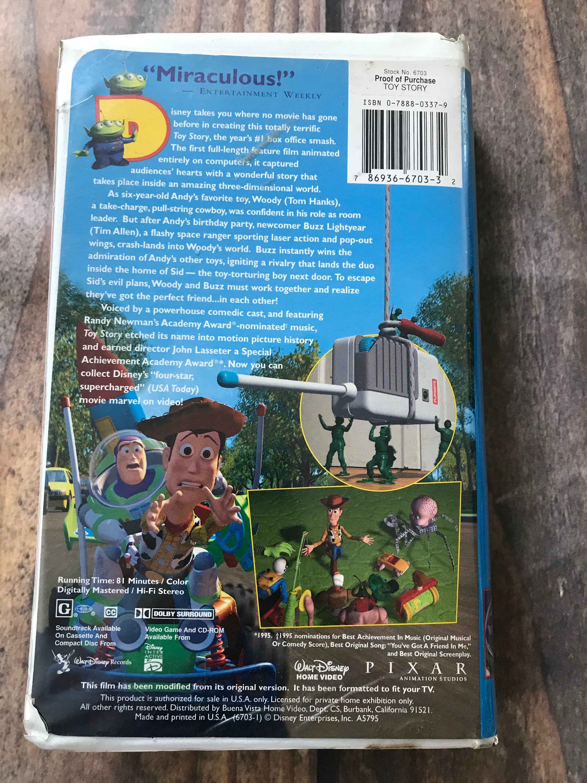 Toy Story Vhs Cover
