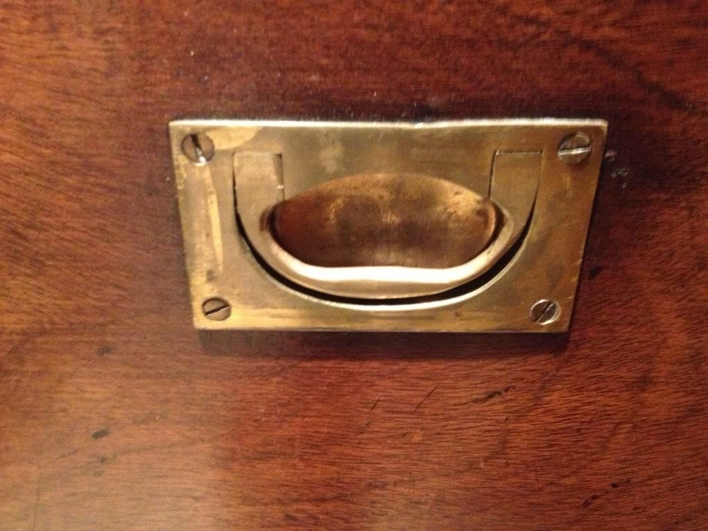 19th C English Officers Regency Campaign Desk Mahogany Brass Secretaire ...