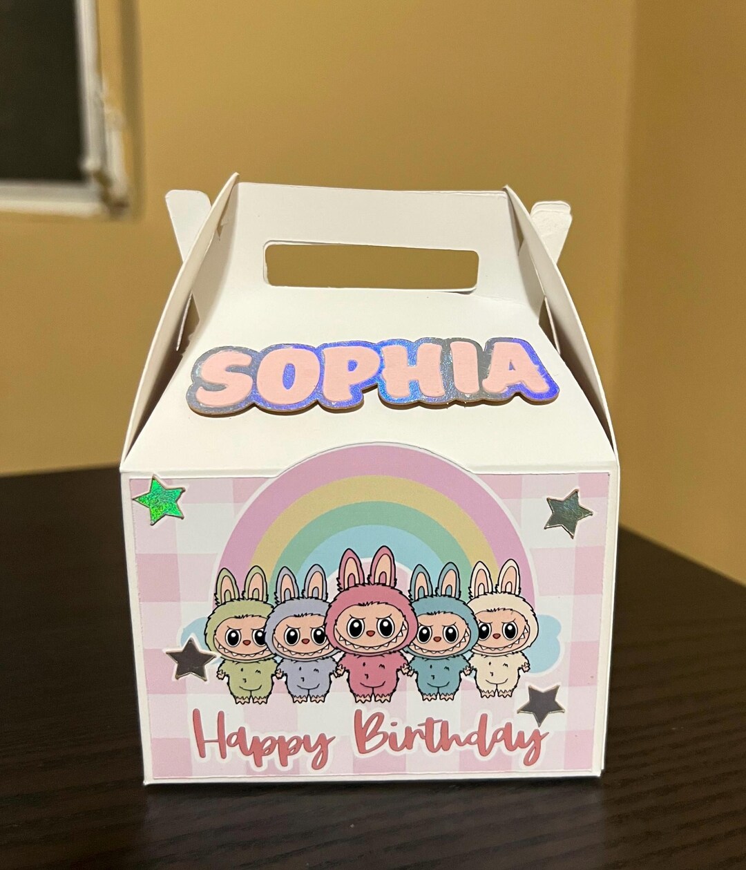 Labubu Favor Boxes | Set of 6 | Cake Topper - Etsy