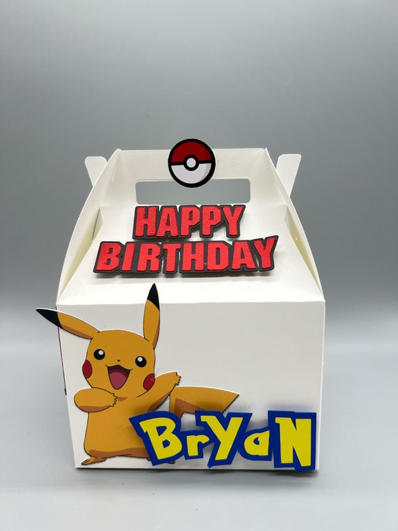 Pikachu Party Favor Box Pokemon Set of 6 - Etsy