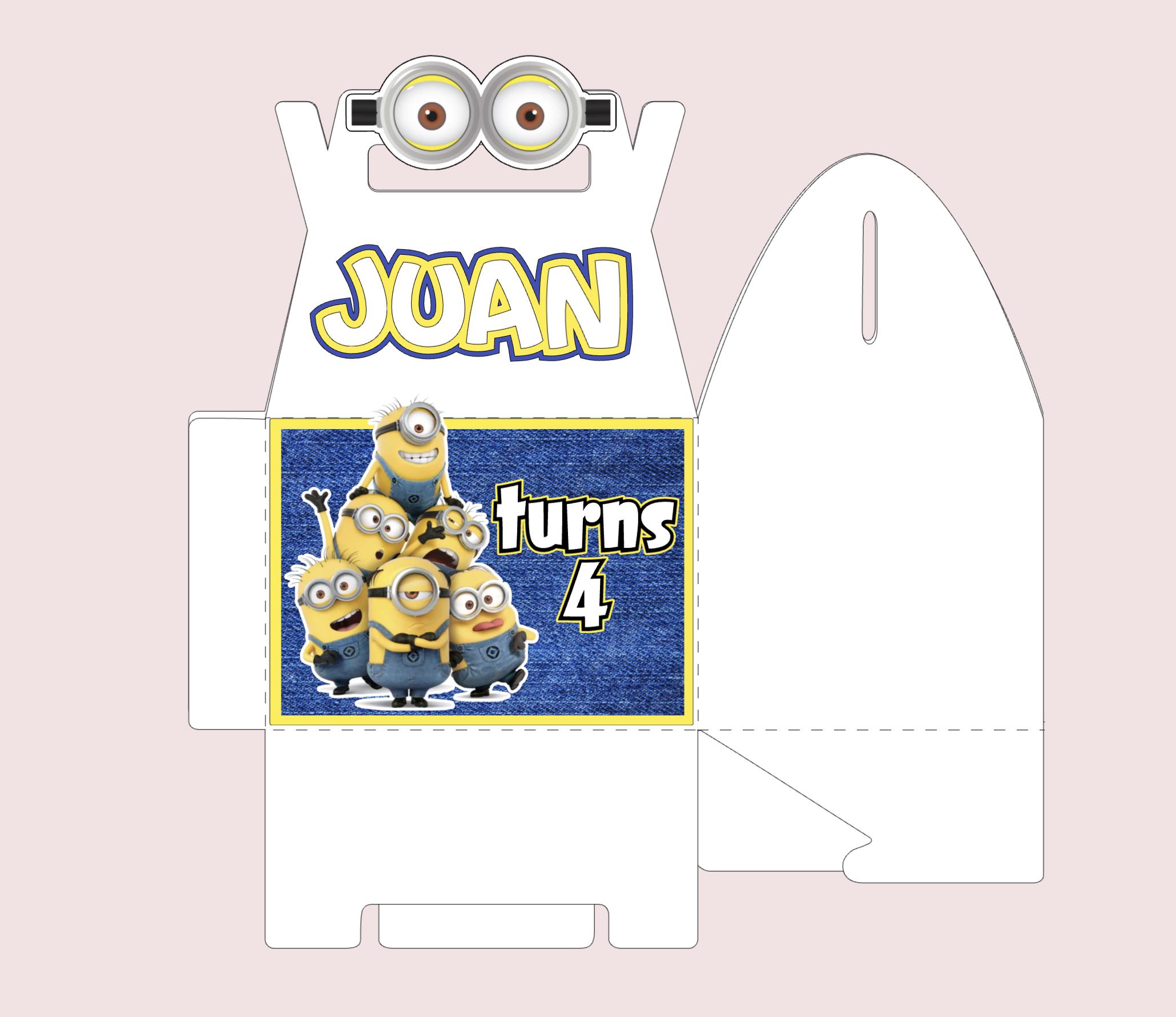 Minions Favor Box | Set of 6 | Party Decorations - Etsy