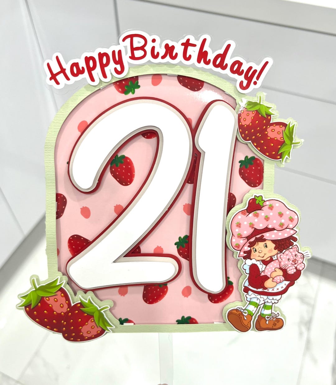 Strawberry Shortcake Favor Boxes | Set of 6 | Party Decoration | Cake ...