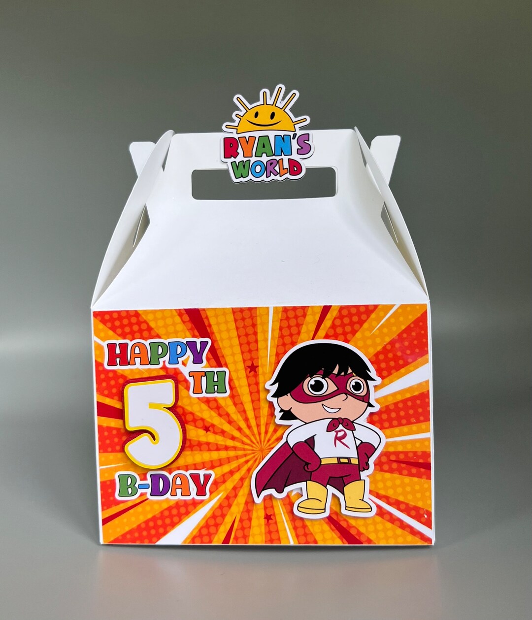 Ryan's World Party Favor Boxes | Set of 6 | Party Decorations | Cake ...