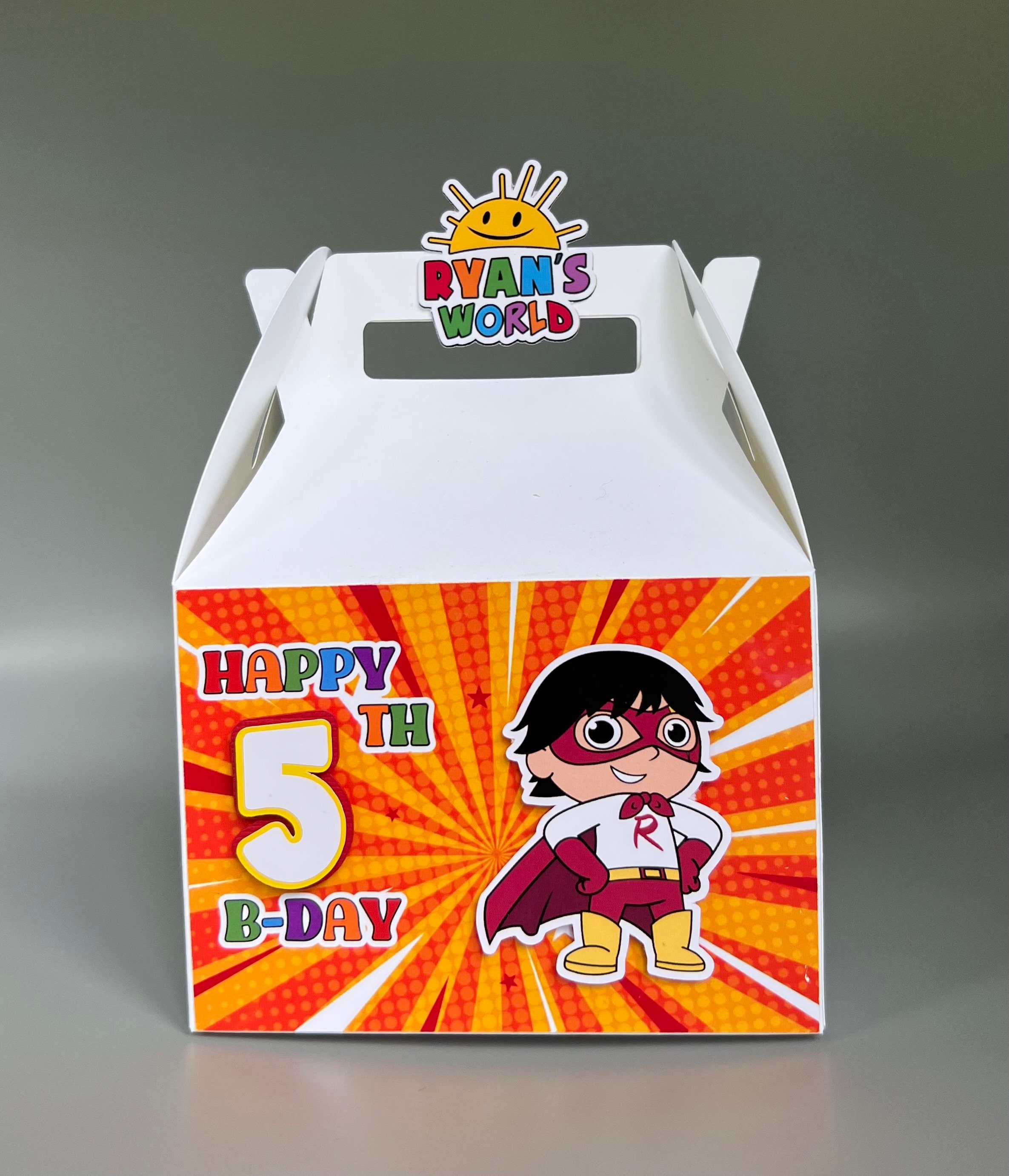 Ryan's World Party Favor Boxes | Set of 6 | Party Decorations | Cake ...