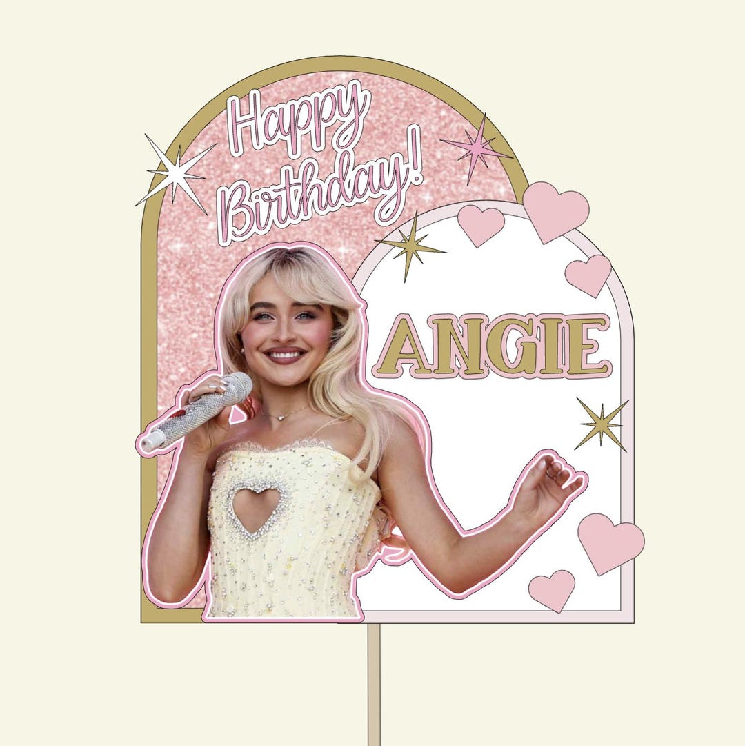 Sabrina Carpenter Cake Topper Party Decoration Cupcake Toppers - Etsy
