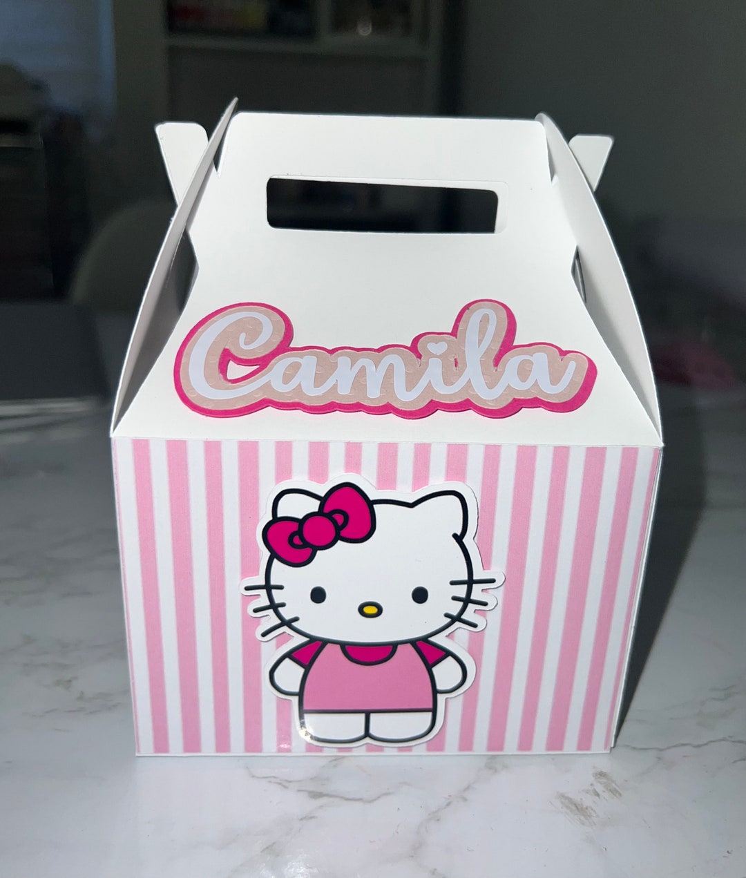 Hello Kitty Favor Boxes | Gable Boxes | Party Decorations | Set of 6 ...