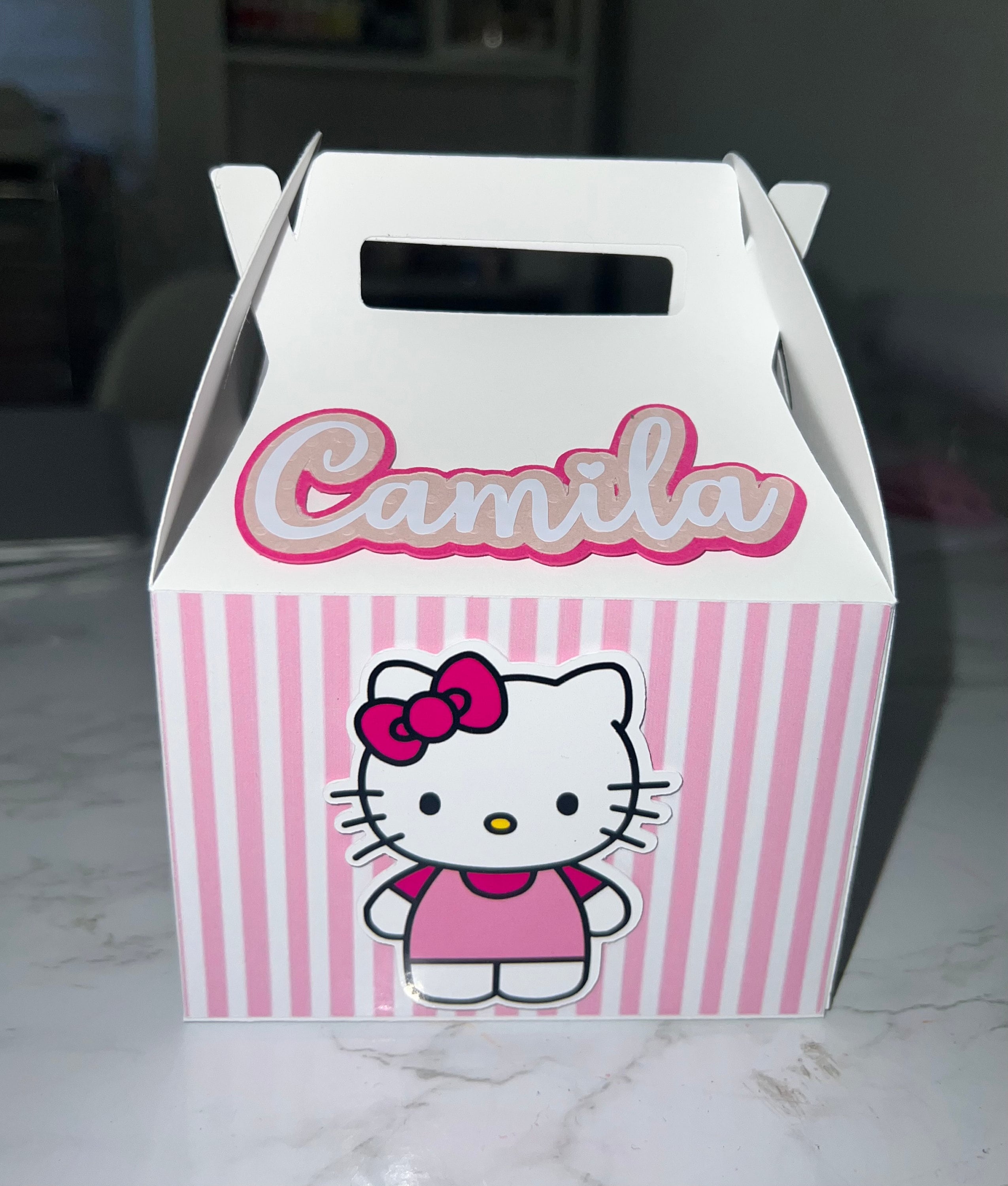 Hello Kitty Favor Boxes Gable Boxes Party Decorations Set of 6 - Etsy