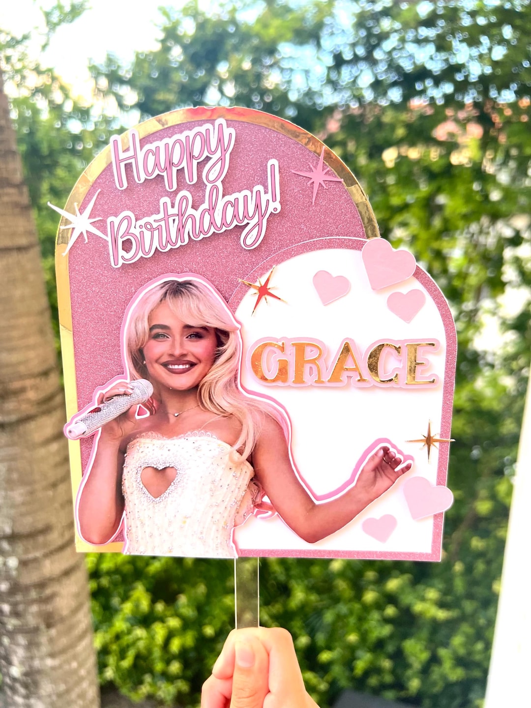 Sabrina Carpenter Cake Topper | Party Decoration | Cupcake Toppers ...