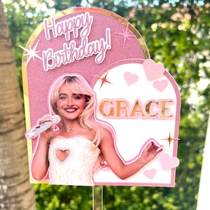Sabrina Carpenter Cake Topper | Party Decoration | Cupcake Toppers ...