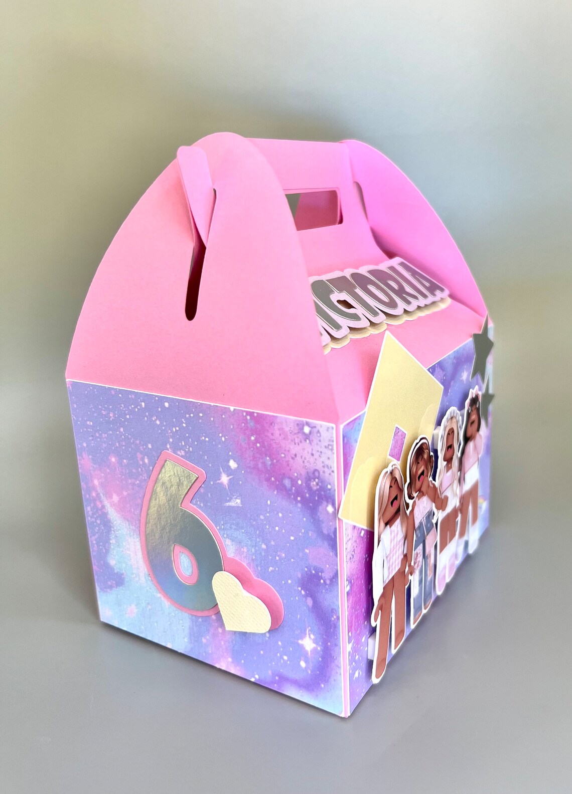 Roblox Girl Theme Favor Box Set of 6 Party Favor Boxes - Etsy