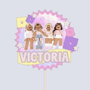 Roblox Girl Theme Favor Box | Set of 6 | Party Favor Boxes | Party ...