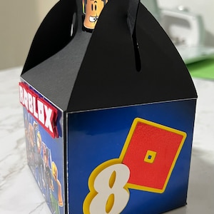 Roblox Party Favor Box | Set of 6 | Party Decorations | Cake Topper - Etsy