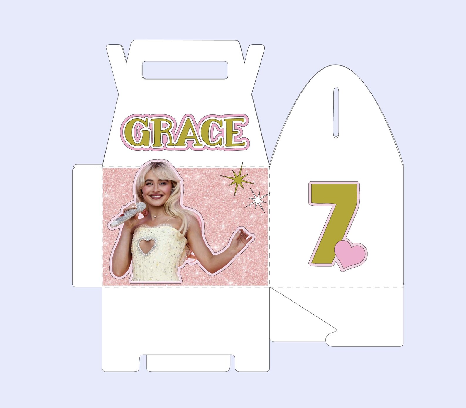 Sabrina Carpenter Cake Topper | Party Decoration | Cupcake Toppers ...