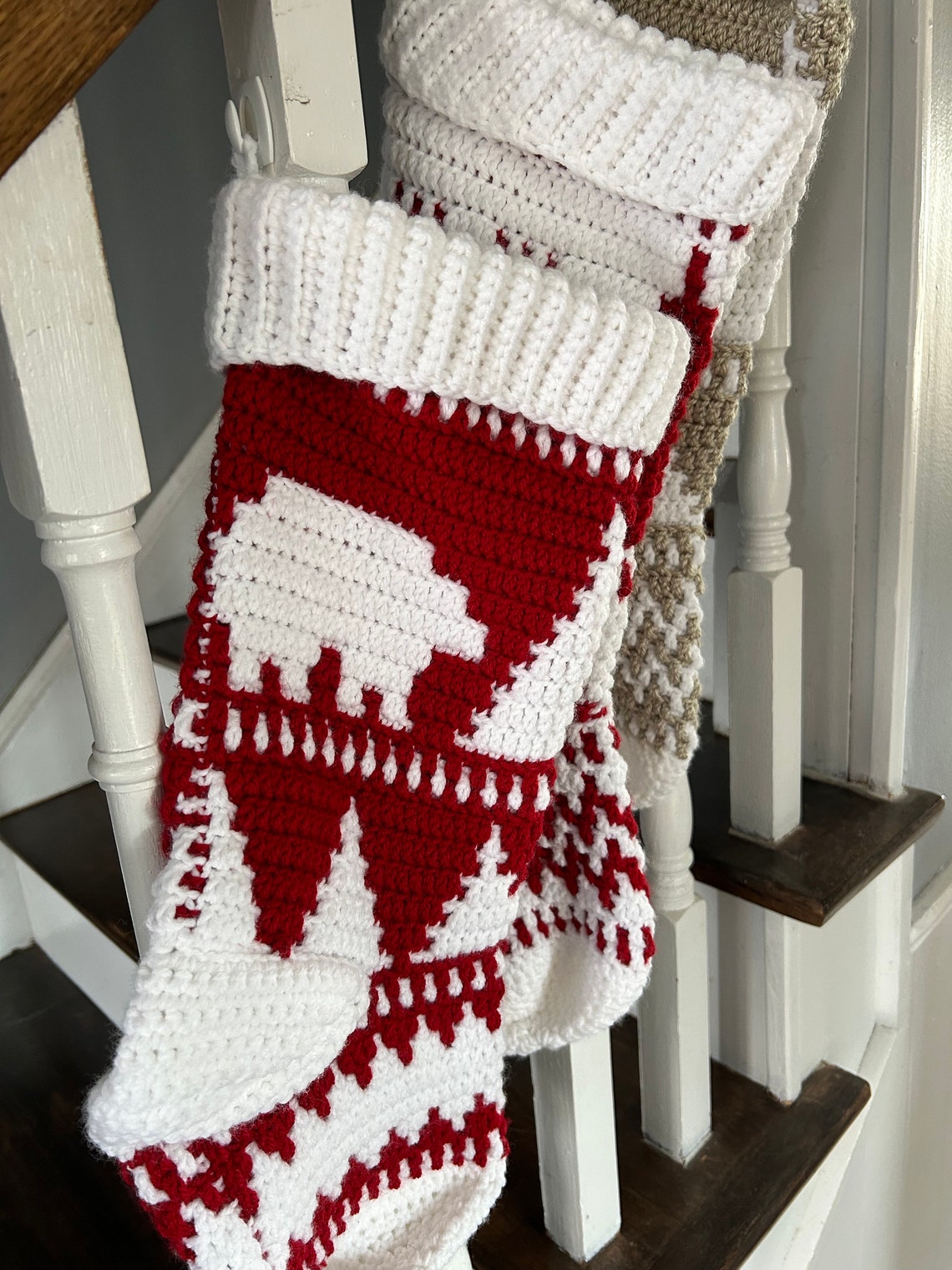 The Bear - Stocking - True North Series - Etsy