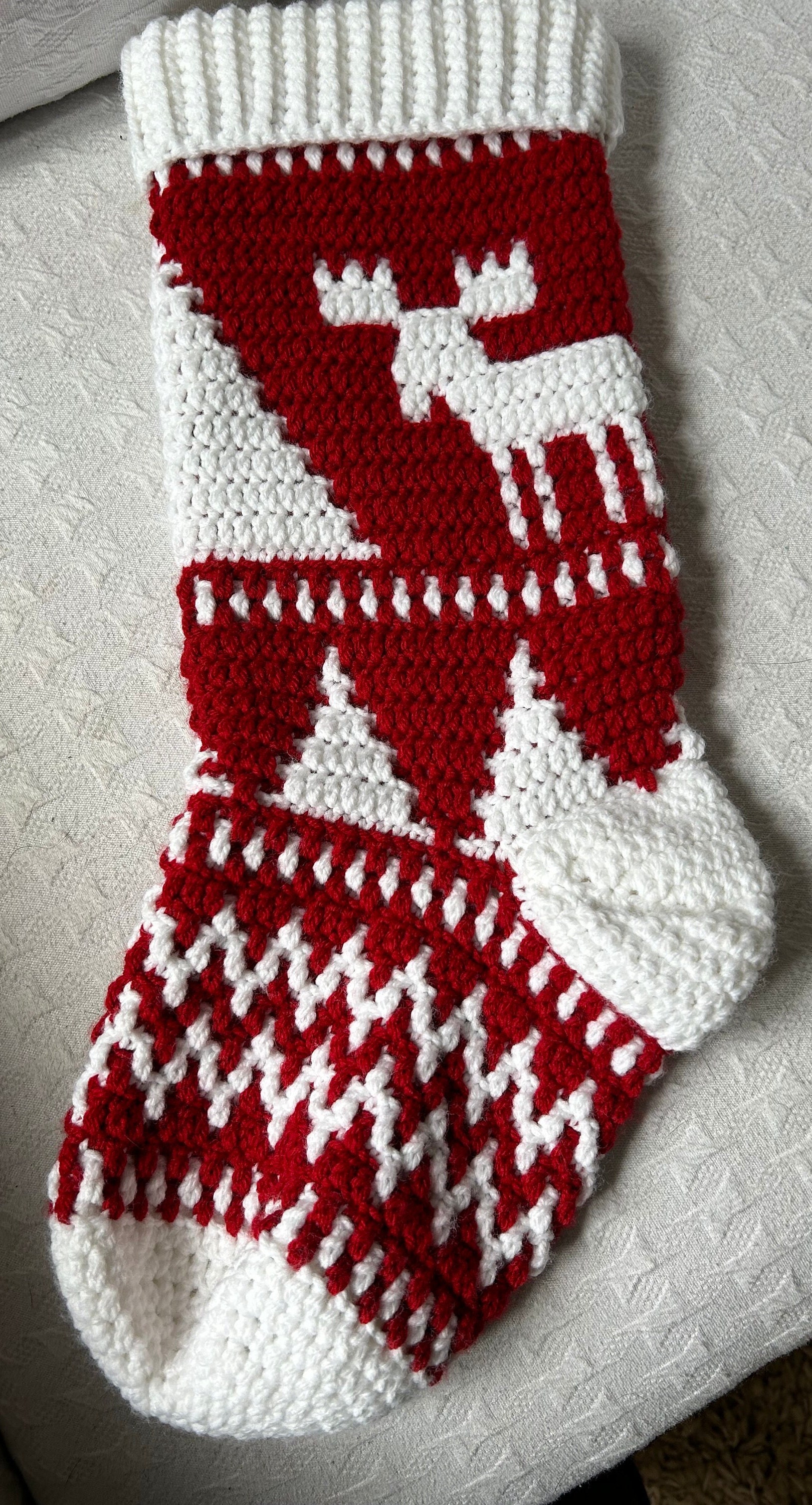 The Moose - Stocking- True North Series - Etsy