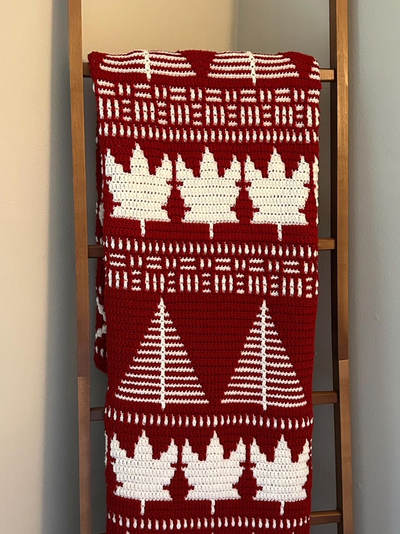 The Leaf - Blanket- True North Series - Etsy