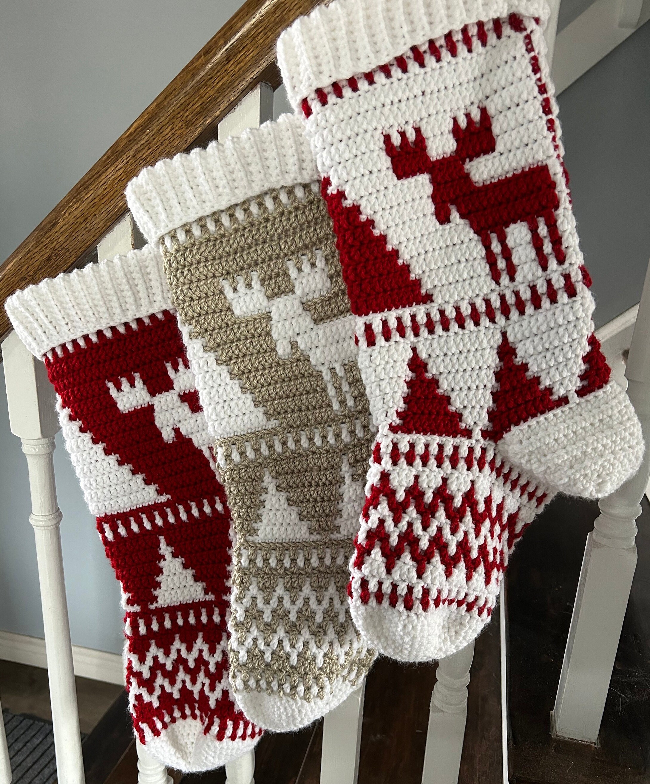 The Moose - Stocking- True North Series - Etsy