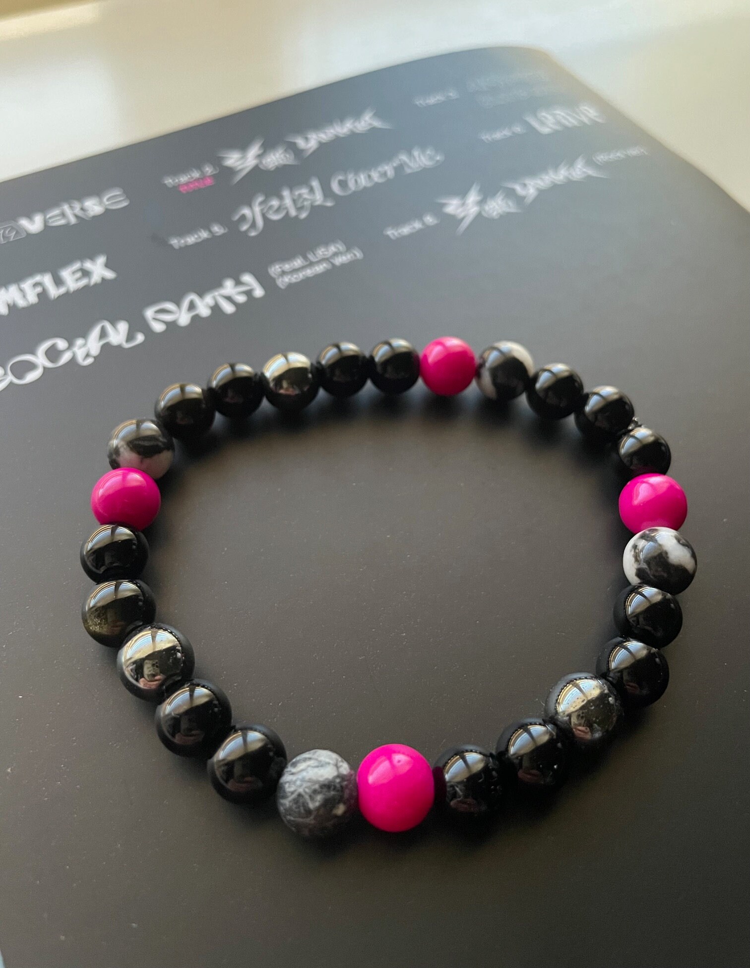 Stray Kids ROCK-STAR Inspired Crystal Bead Bracelet - Etsy