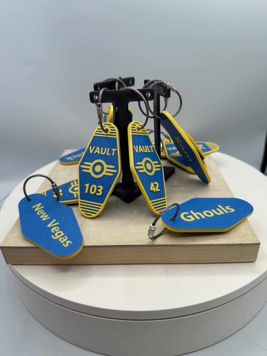 Fallout-inspired Personalized Vault Tags and Keychains - Etsy