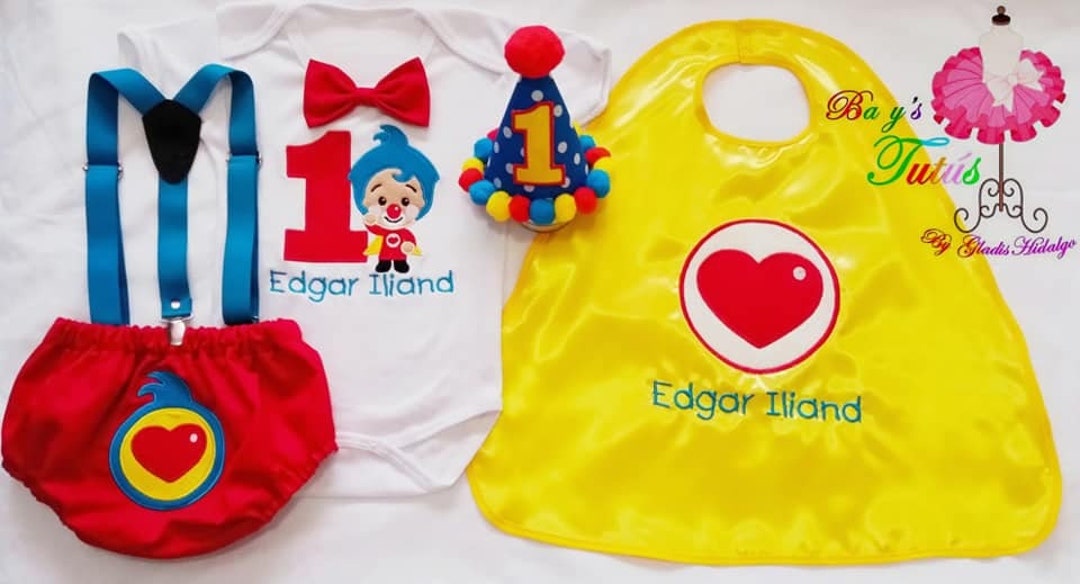 Payasito Clown Plim Plim Birthday Custom Outfit Smash Party - Etsy Canada