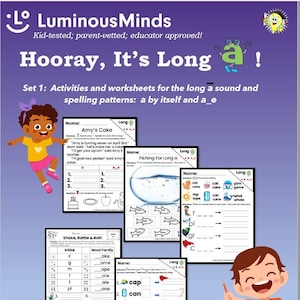 Long A Worksheets & Activities: Hooray, It's Long A! Set 1 | Spelling ...