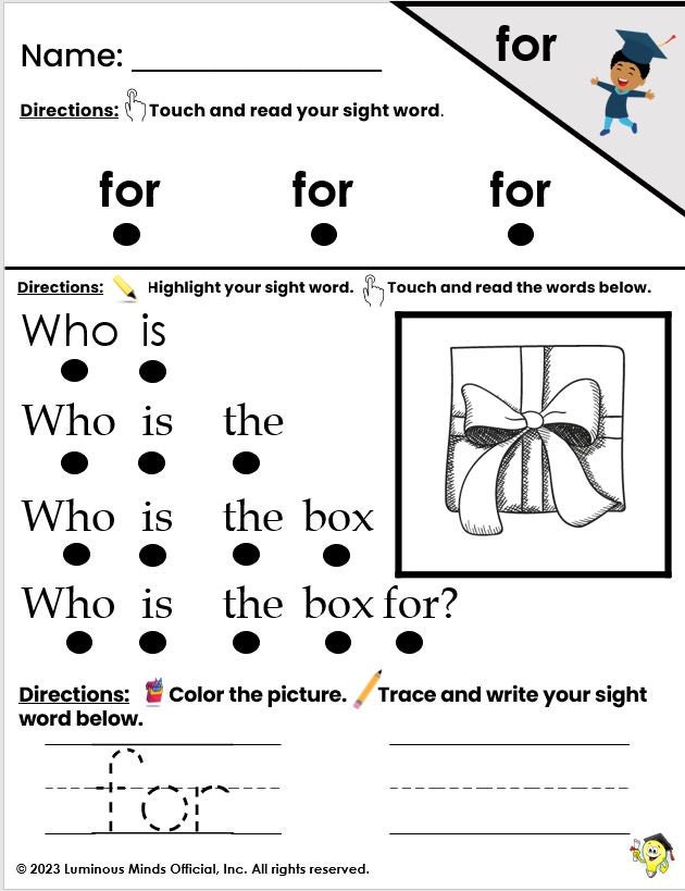 Sight Word Reading & Fluency Practice | Set 2 Fry Words 11-20 - Etsy