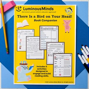 There is a Bird on Your Head! Book Companion Worksheets & Activities - Etsy