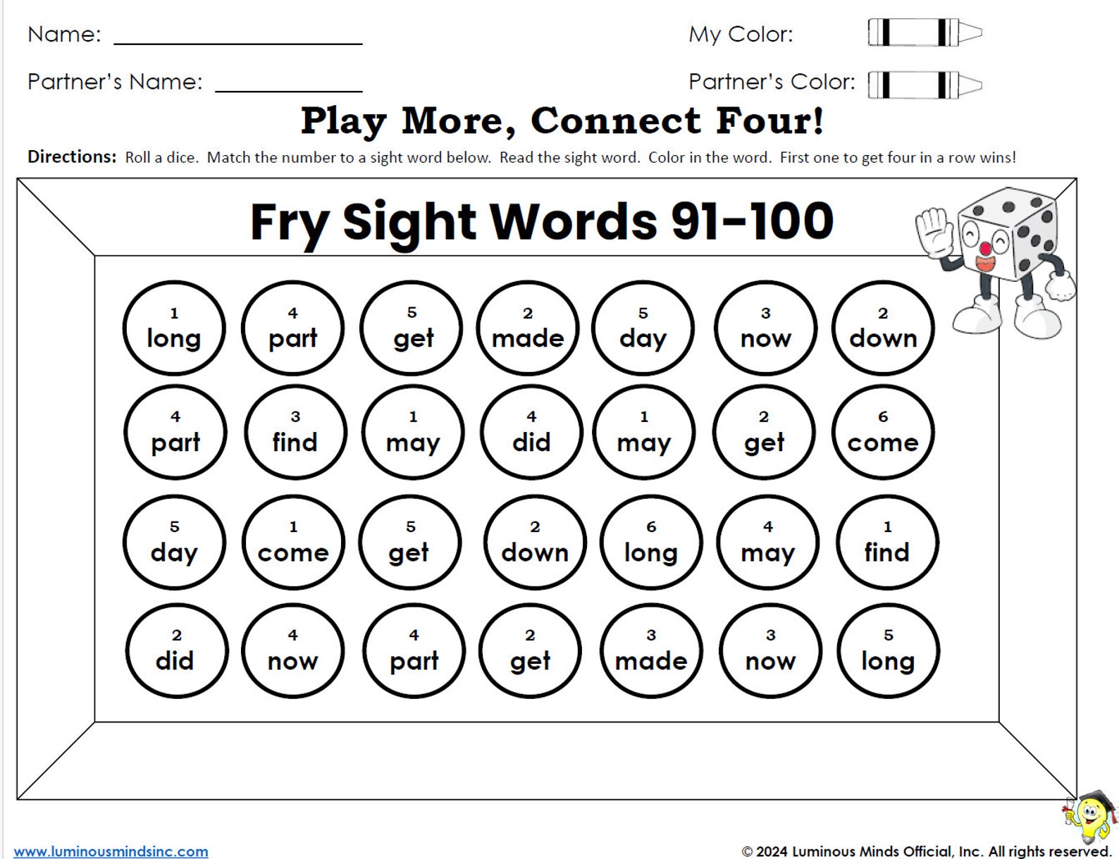 Sight Word Center Station & Reading Games Bundle Pack | Play More ...