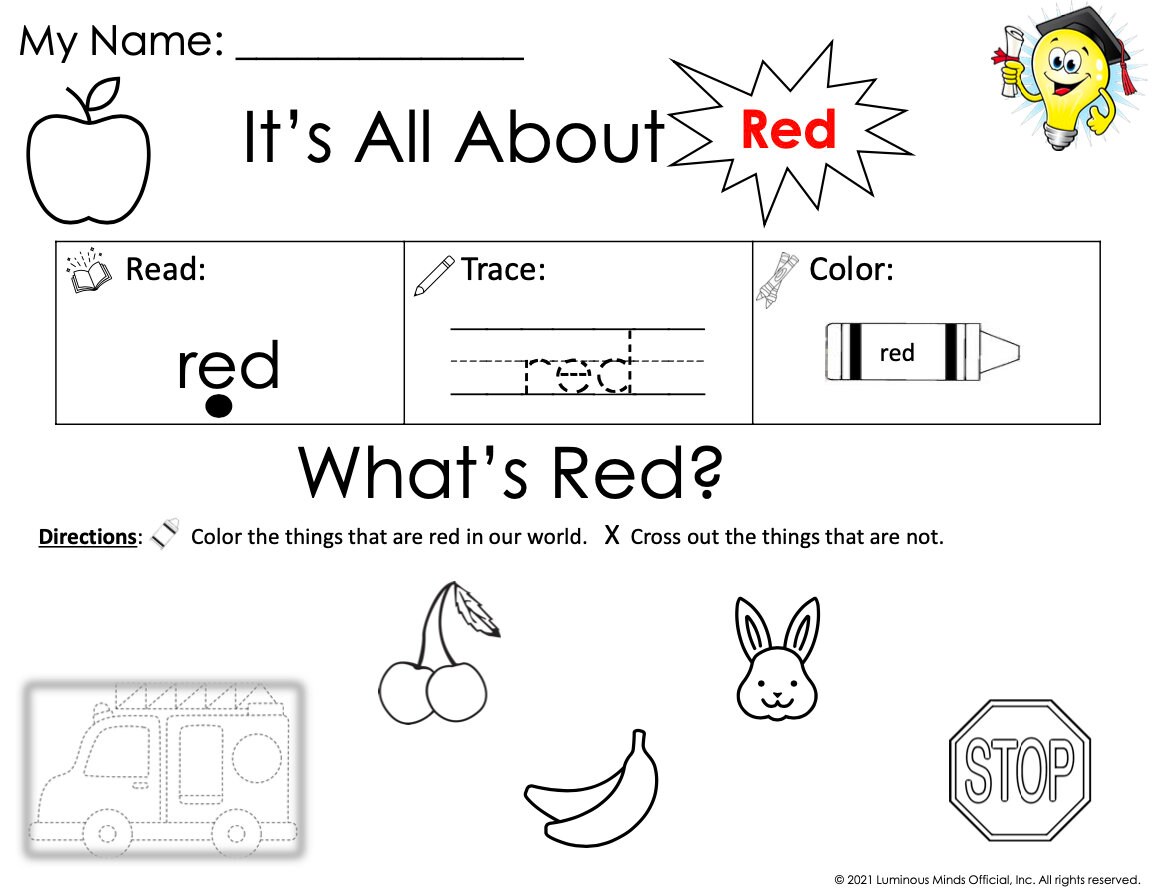 Let's Learn the Colors: First Colors Bundle Pack (red, Orange, Yellow ...