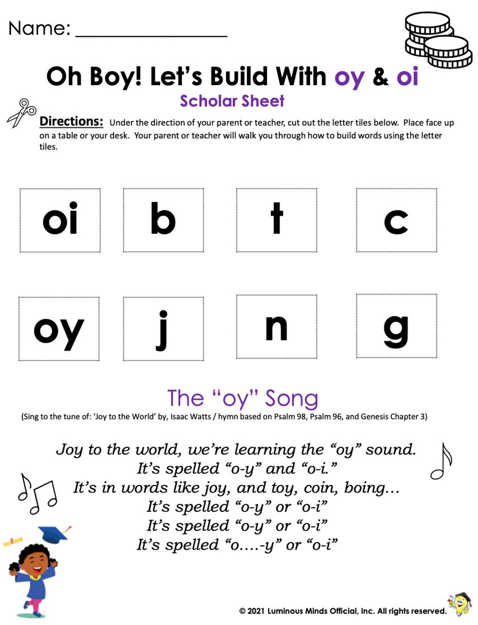 Oh Boy! It’s Time for ‘oi!’ / the Diphthong 'oy/oi' Pack - Etsy