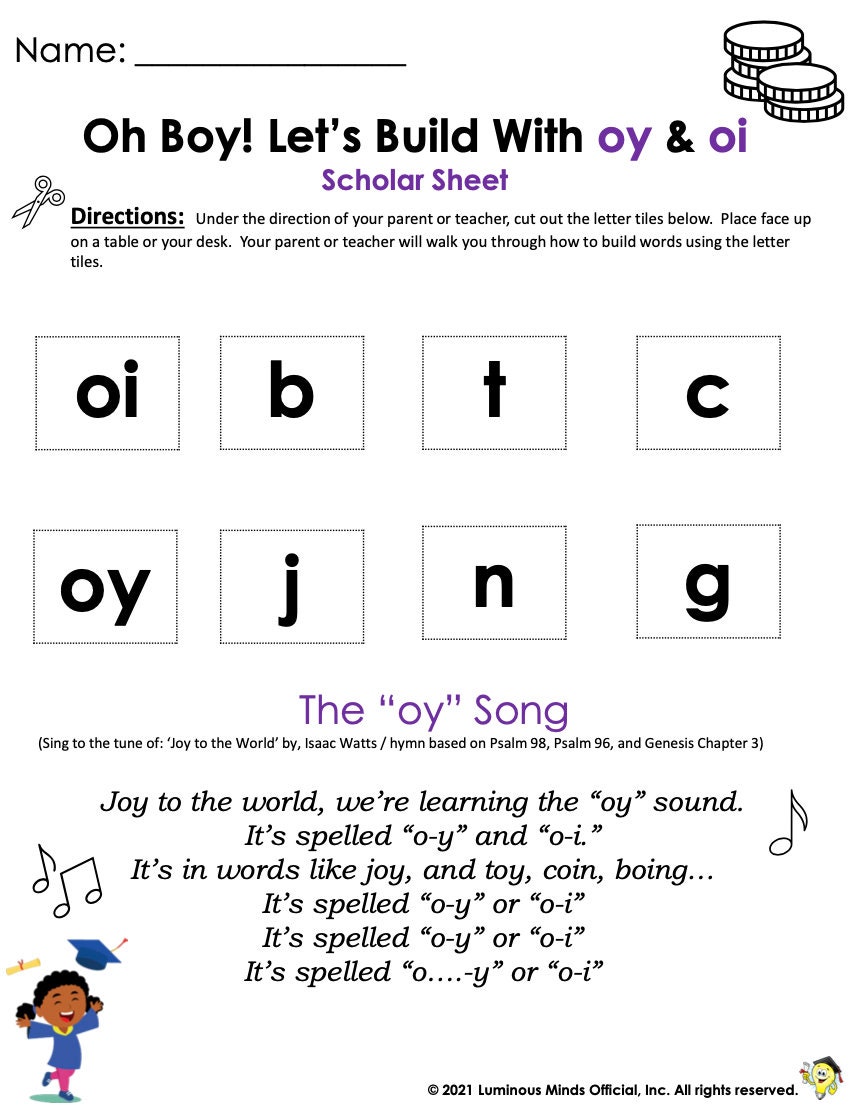 Oh Boy! It’s Time for ‘oi!’ / the Diphthong 'oy/oi' Pack - Etsy