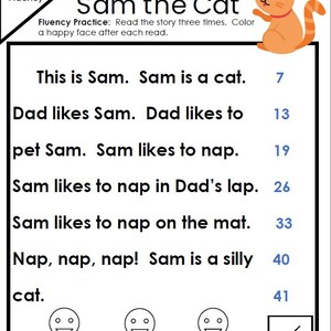 Decodable Passage & Fluency Building Bundle Pack Set 1 | Short A - Etsy