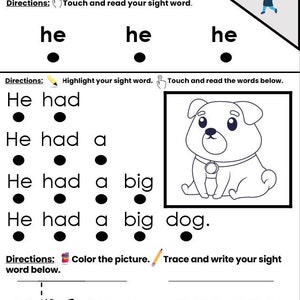 Sight Word Reading & Fluency Practice | Set 2 Fry Words 11-20 - Etsy