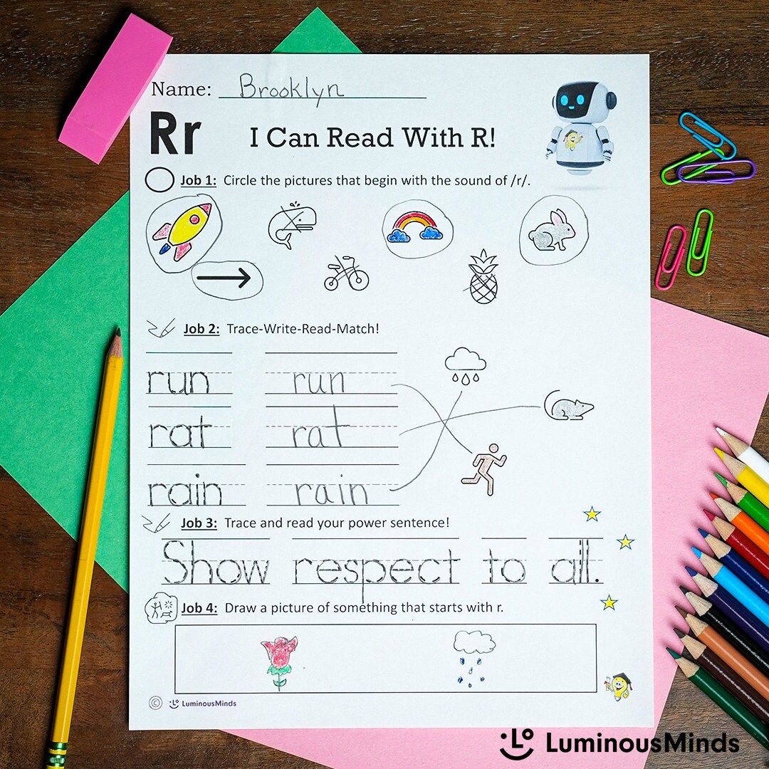Phonics Letter Sounds Worksheets Bundle | Reading Passages Set - Etsy