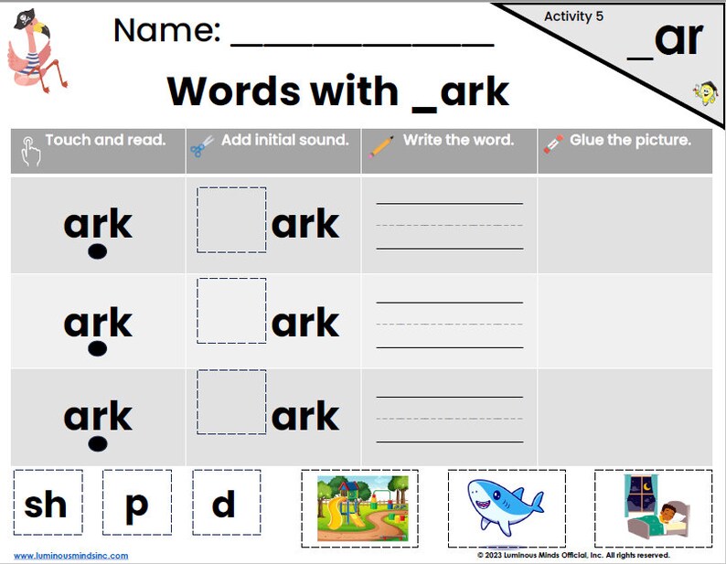 The /ar/ Sound Bundle Pack | R-controlled Vowel Activities - Etsy