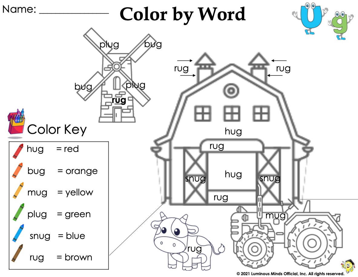 Word Family Activity Pack: the _ug Family - Etsy