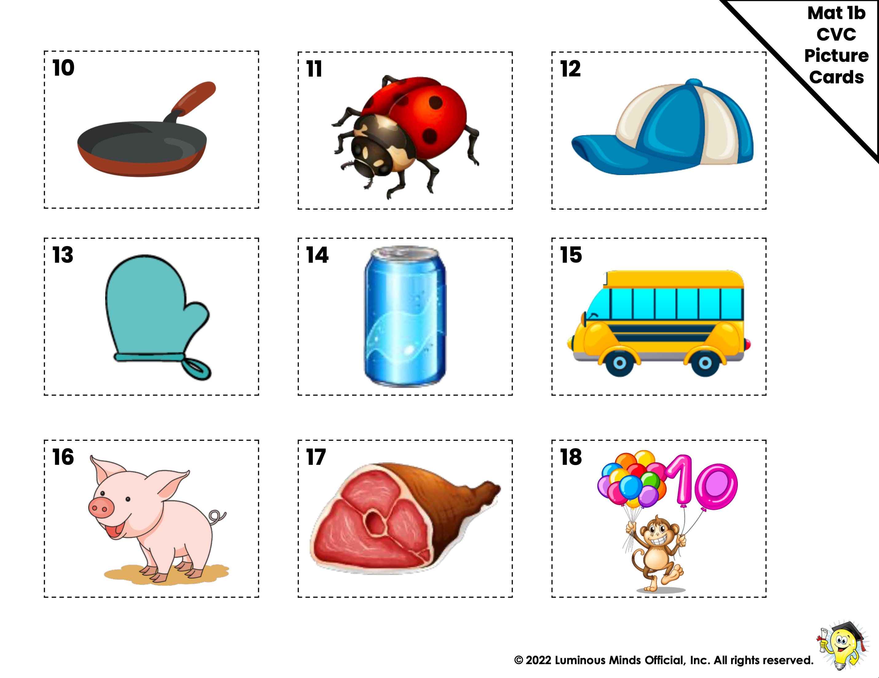 Sound Box Mat | Phoneme Isolation Mat | Mat 1b Picture Cards - Etsy