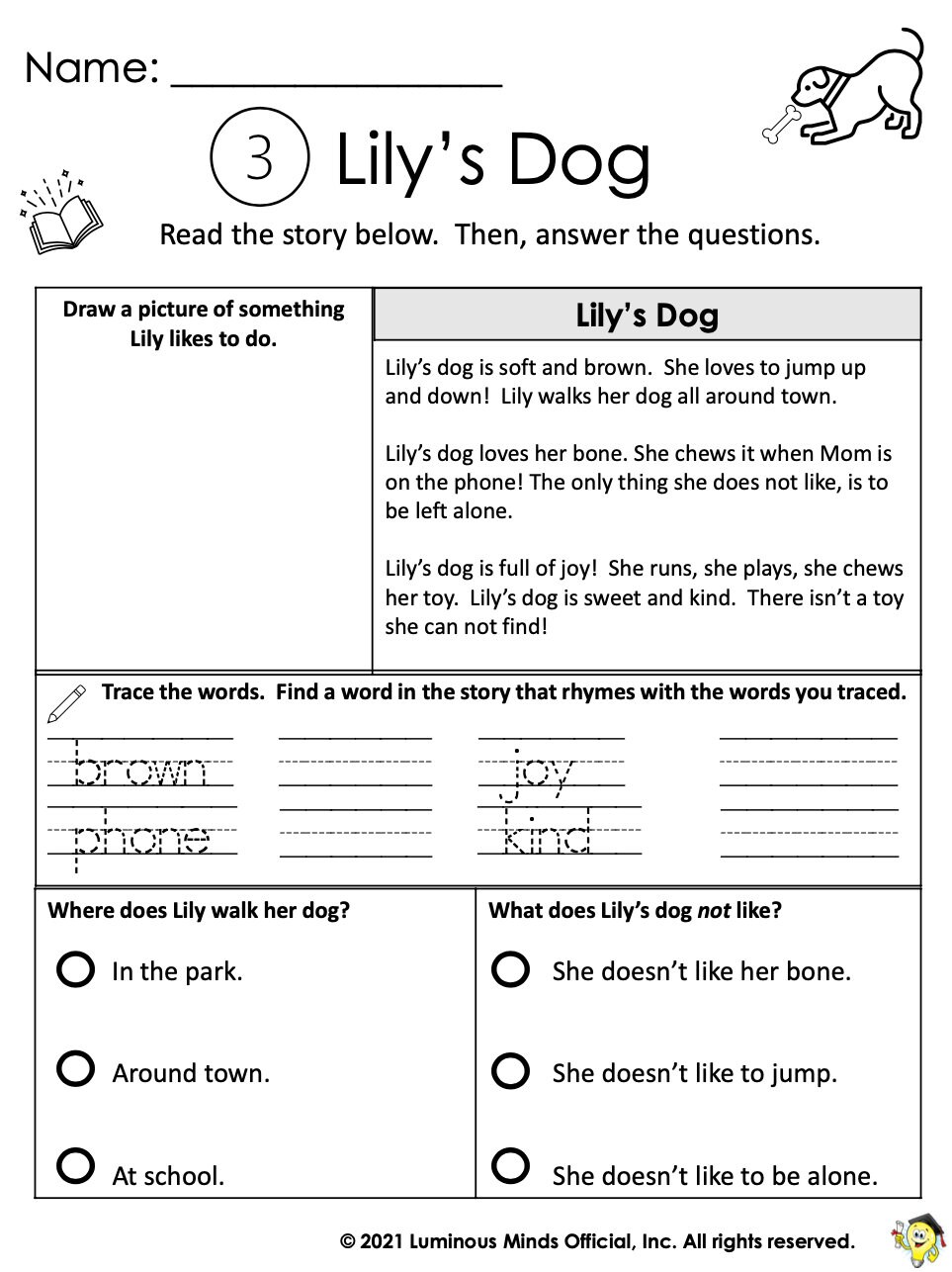 K-1 Reading Comprehension & Test Prep / Set: 1 - Etsy