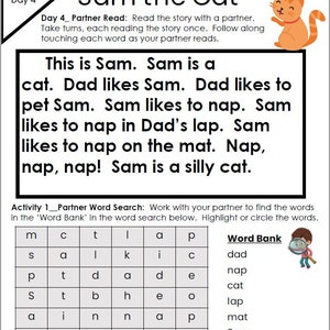 Decodable Passage & Fluency Building Bundle Pack Set 1 | Short A - Etsy