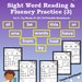 Sight Word Reading & Fluency Practice | Set 2 Fry Words 21-30 - Etsy