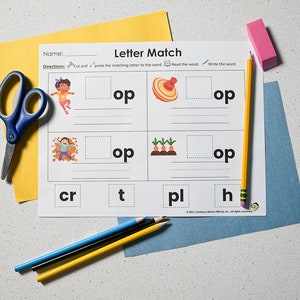 Word Family Activity Pack: the "_op" Family - Etsy