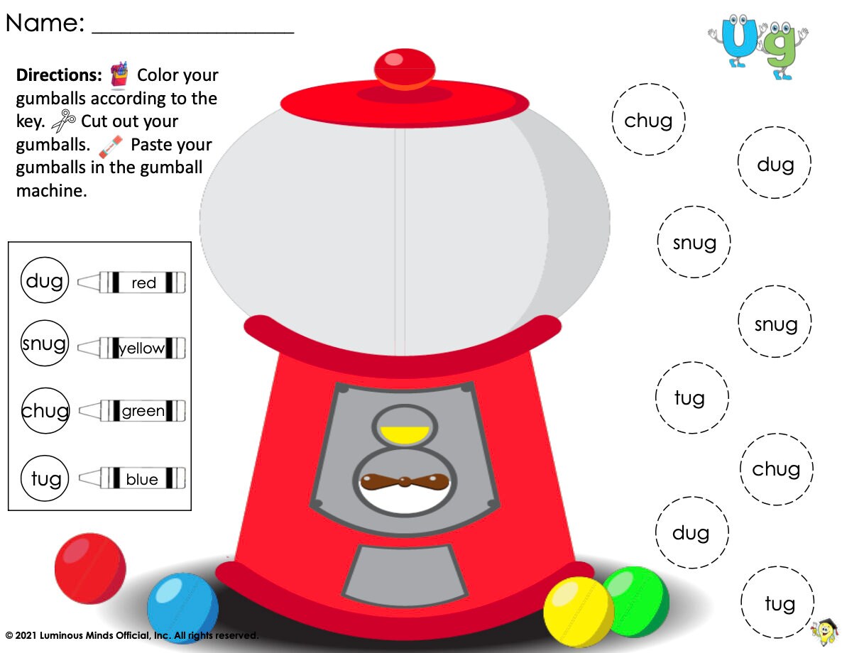 Word Family Activity Pack: the _ug Family - Etsy