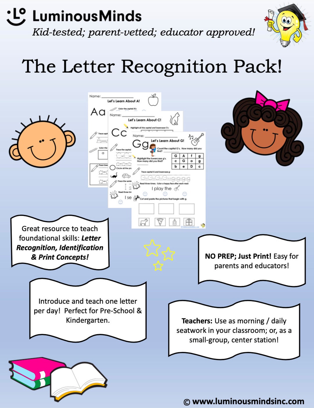 The Letter Recognition Pack - Etsy