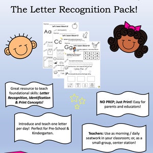 The Letter Recognition Pack - Etsy